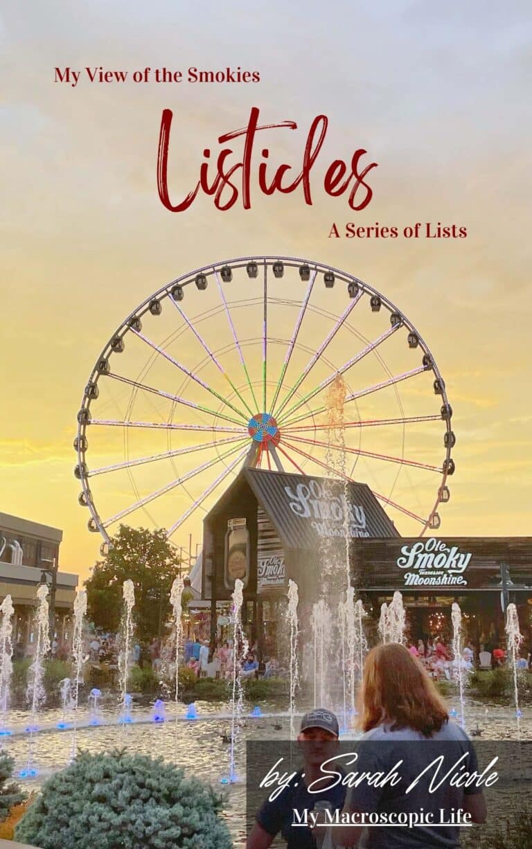My View of the Smokies: Listicles - My Macroscopic Life